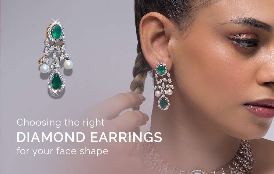 How to choose the right diamond earrings for your face shape | Kirtilals