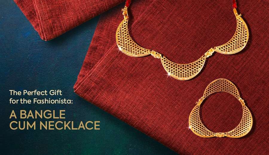 The perfect gift for the fashionista: A bangle cum necklace